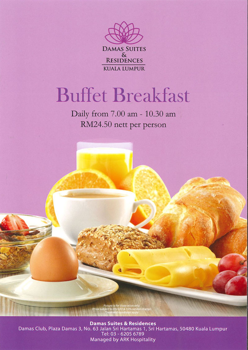 breakfast buffet promotion rm25 00 per adult rm12 50 per child